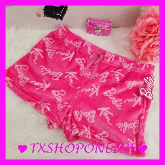 Barbie | Intimates & Sleepwear | Barbie Ken Plush Soft Velvetpink Sleep ...